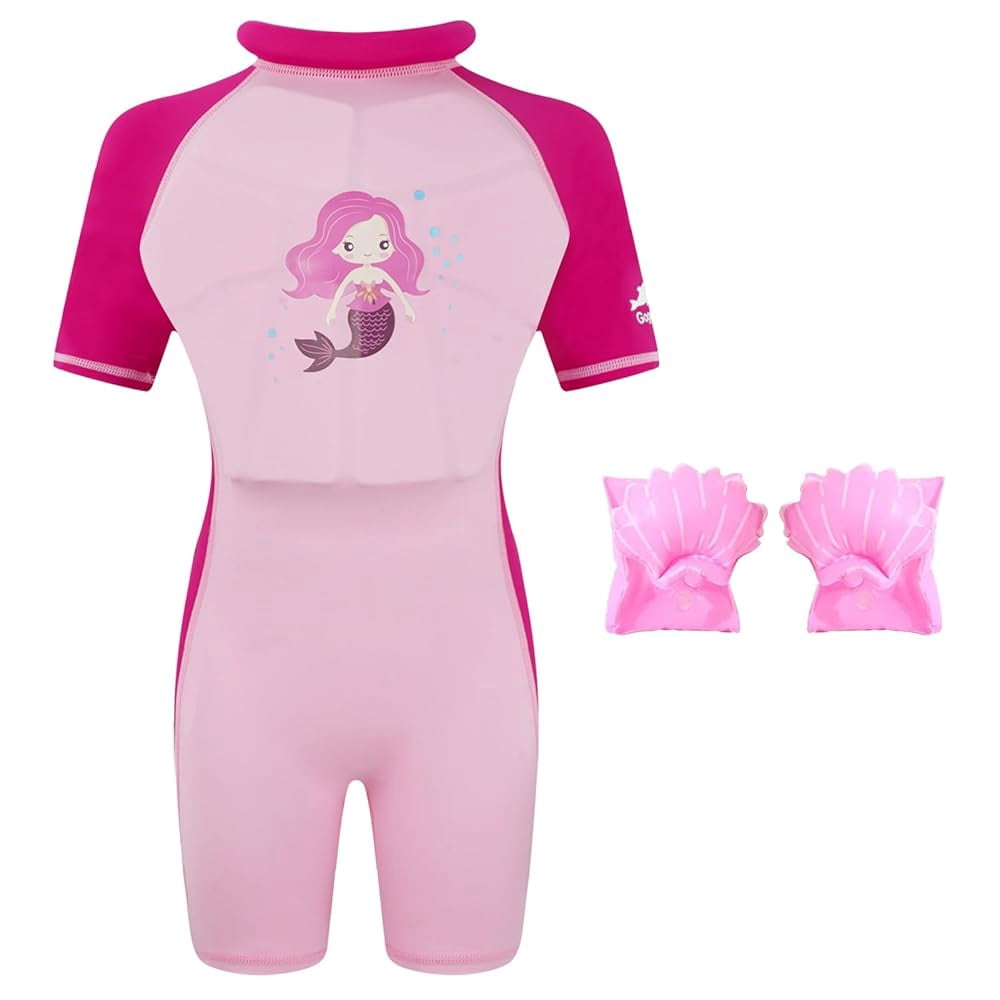Koorium Toddler Floaties, One Piece Swimsuit with Bulit-in Floatation ...