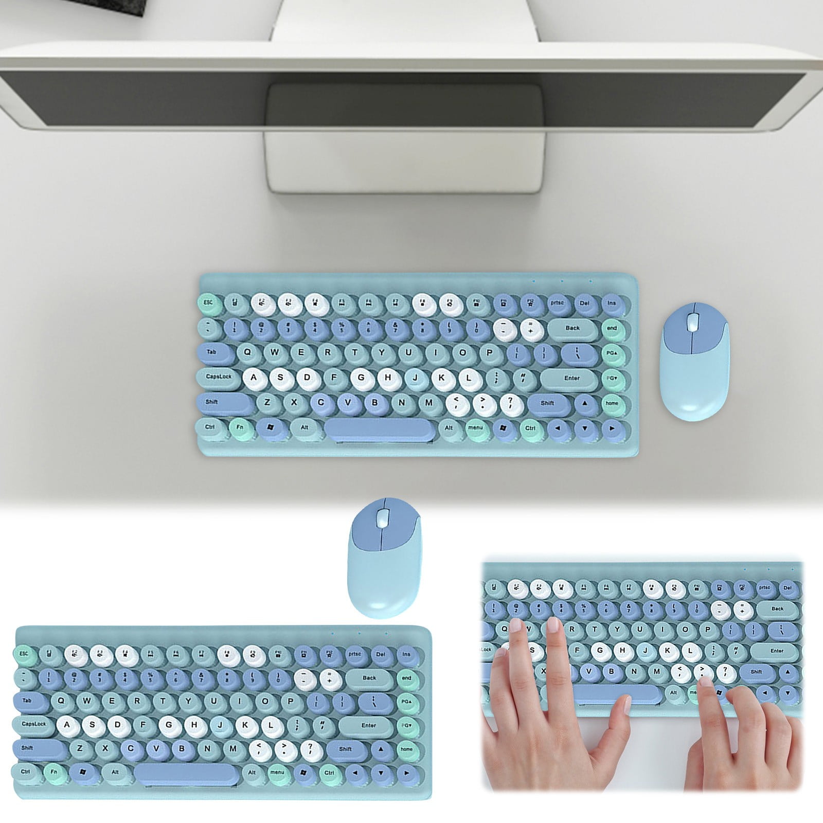 Koorui Keyboard Keyboard Storage Easy Read Wireless Keyboard Neutral ...