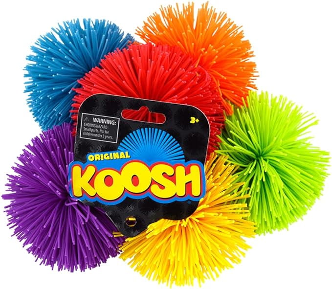 Koosh 3" Ball - Assorted Colors 3-Pack - Easy to Catch, Hard to Put ...