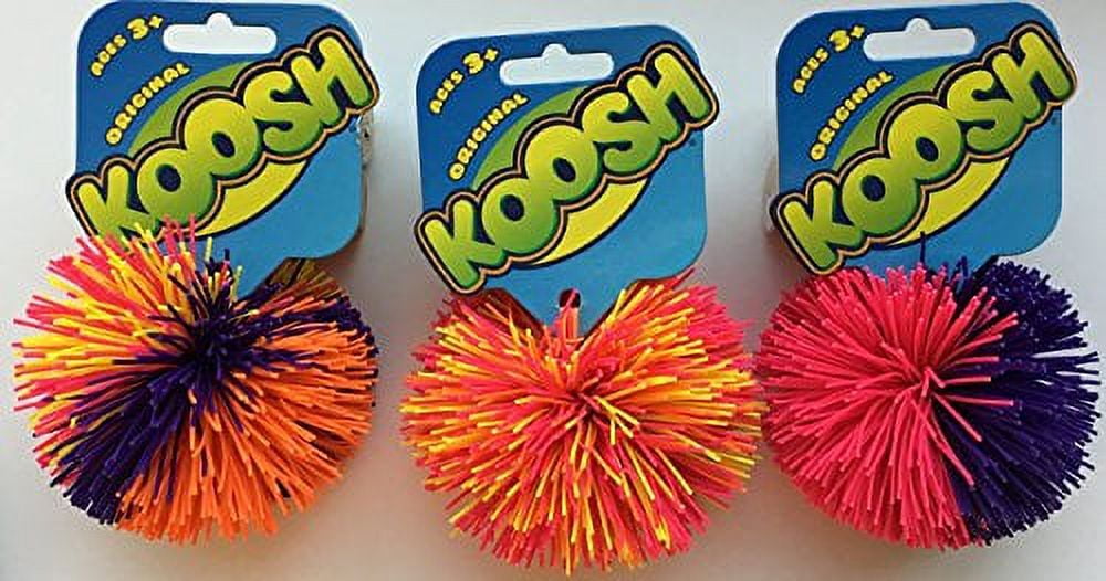 ORIGINAL Koosh Balls - Set of 3 Soft Toy Gift Bundle with Hang Tags ...