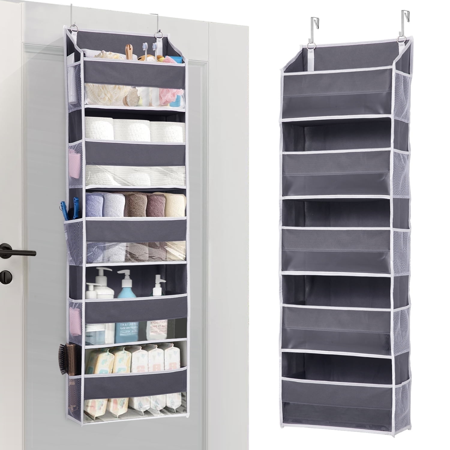 Koosom Over-the-Door-Organizer 5-Tier Hanging Organizer with Hooks ...