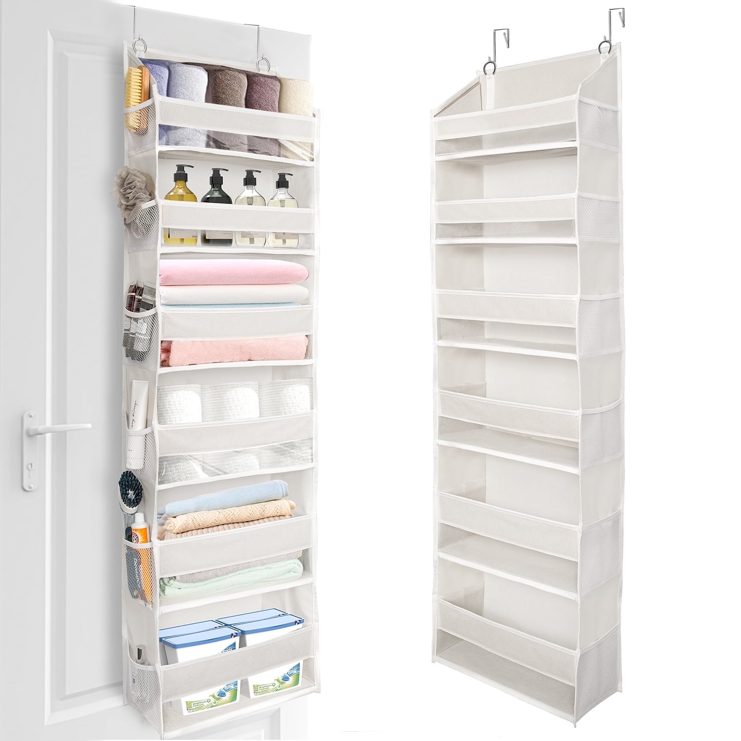 Koosom Over-the-Door-Organizer 6-Tier 6-Pocket Hanging Organizer, Beige ...