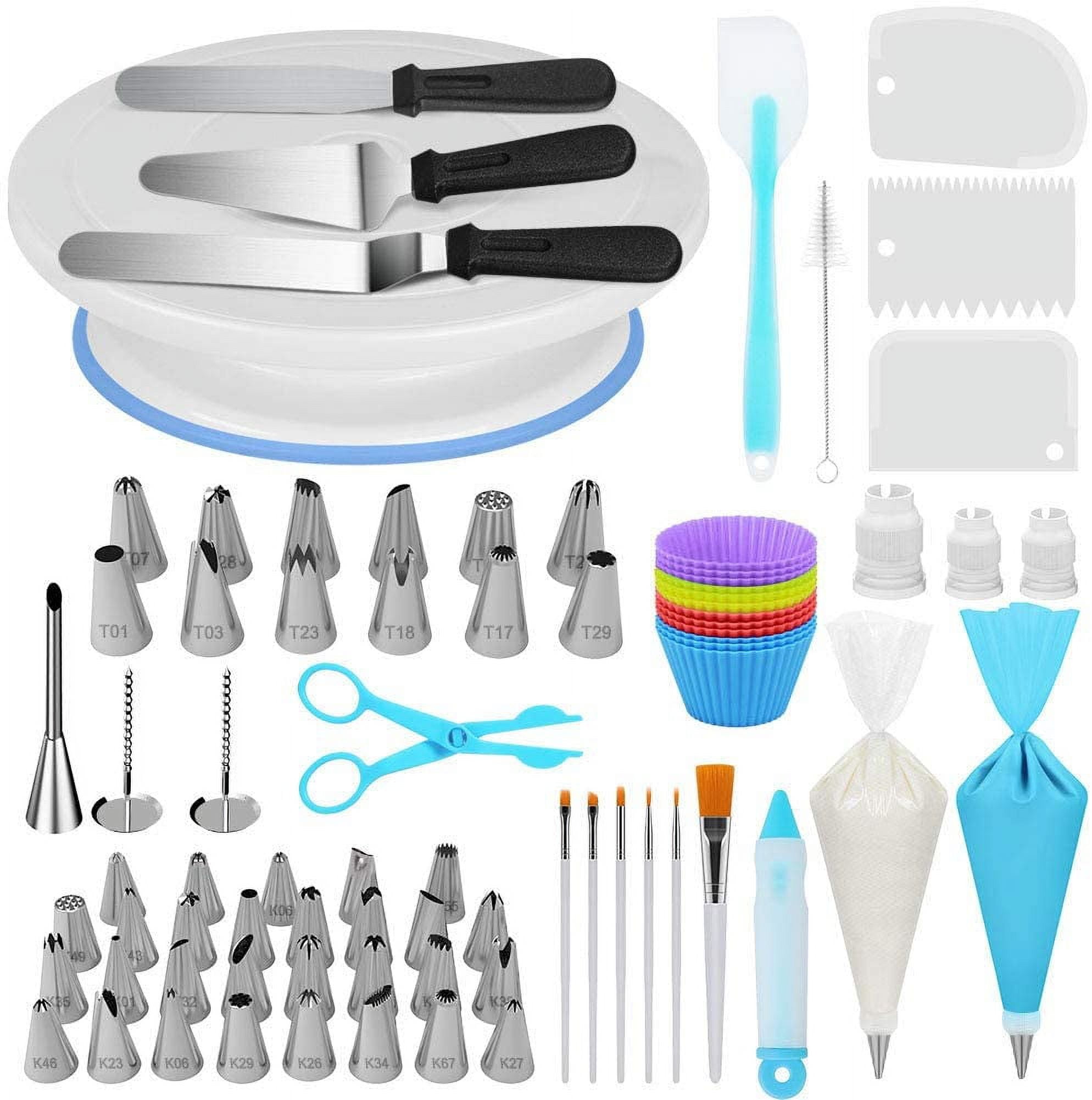 Kootek 178 Pcs Cake Decorating Kit Supplies with Cake Turntable ...