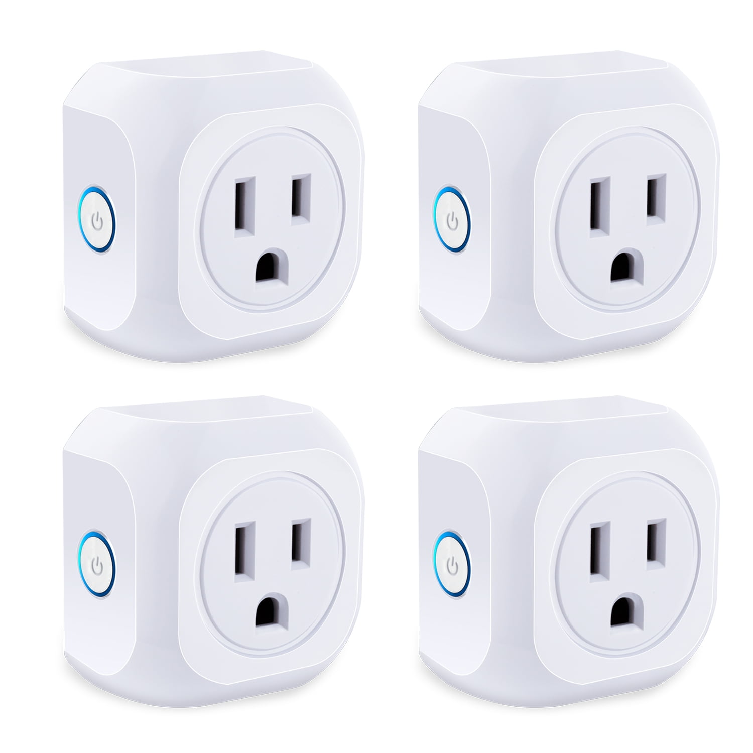 Kootion 4 Pack Smart Plug Wifi Mini Outlets - Google Assistant ...