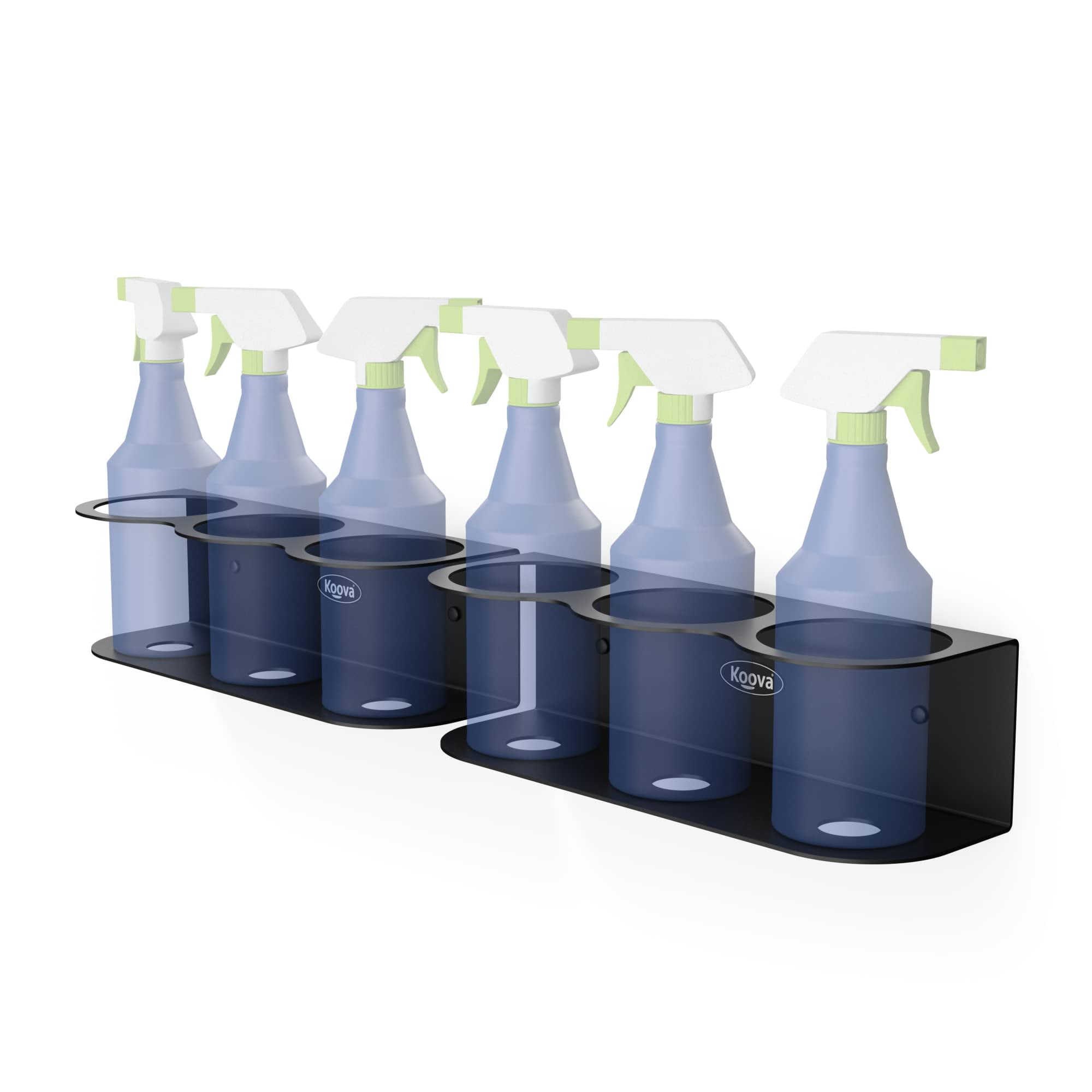 Koova 6 All-Purpose Spray Bottle Holder | Easy Install Mount Hardware ...