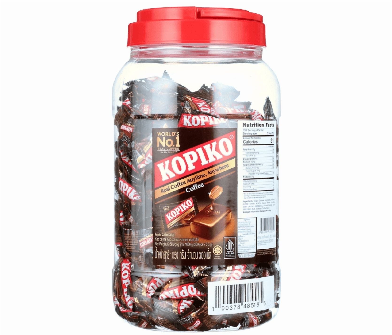 Kopiko Original Coffee Hard Candy, 28.2 Oz Bulk Jar, Made with Real ...