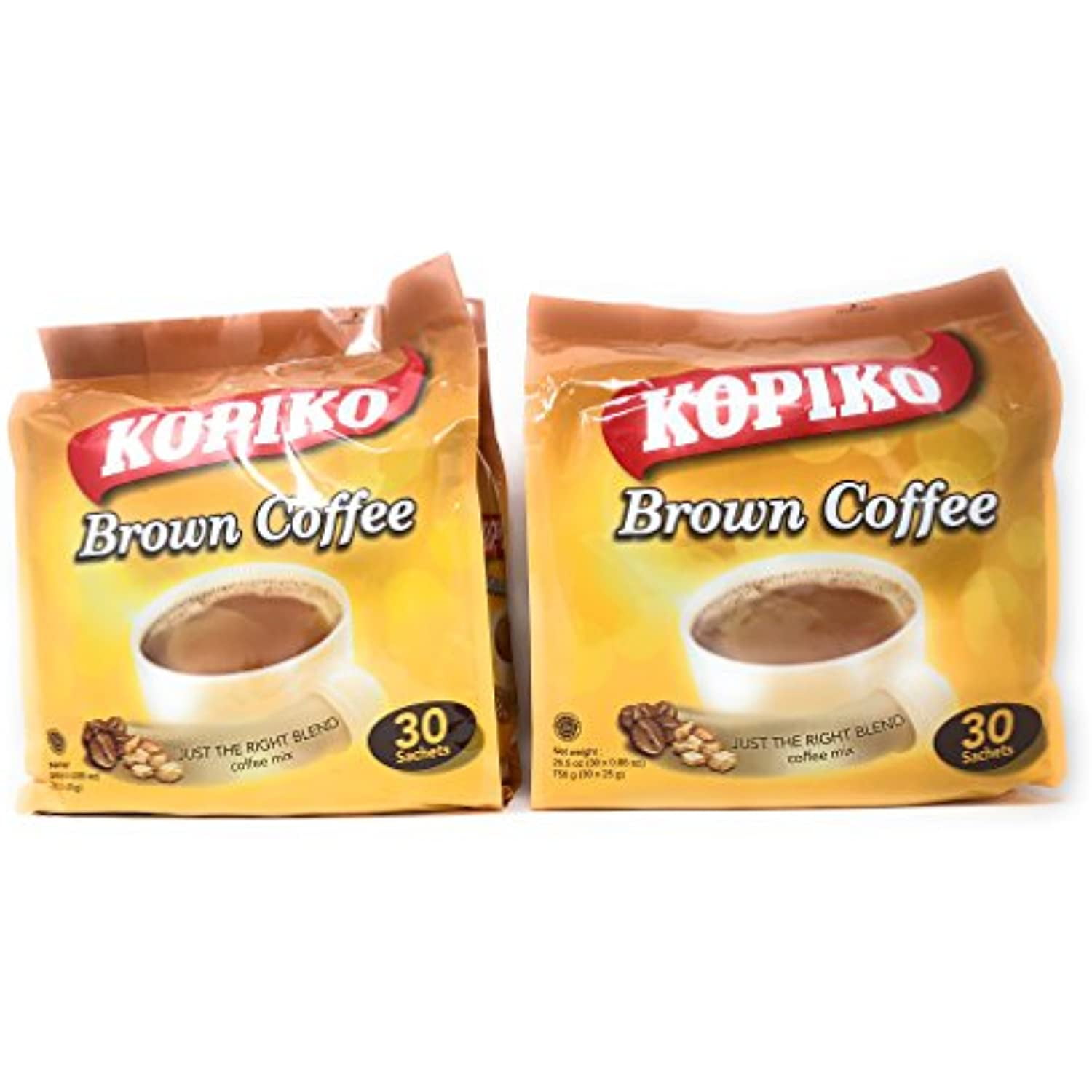Kopiko, Instant 3 In 1 Brown Coffee, 30 Packets/Bag, Pack of 2 ...