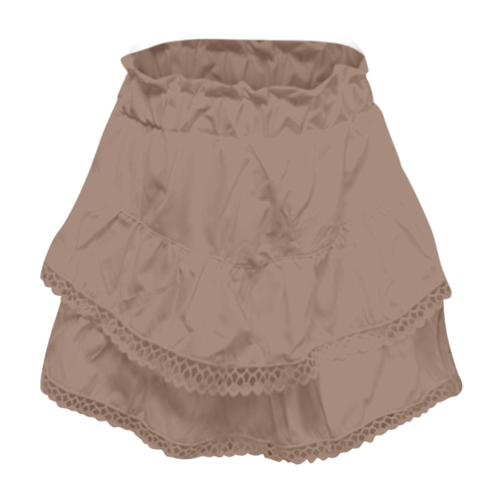 Kopltyrfg Flowy Skirts for Women Ruffle Tiered High Waist Mini Skirt ...