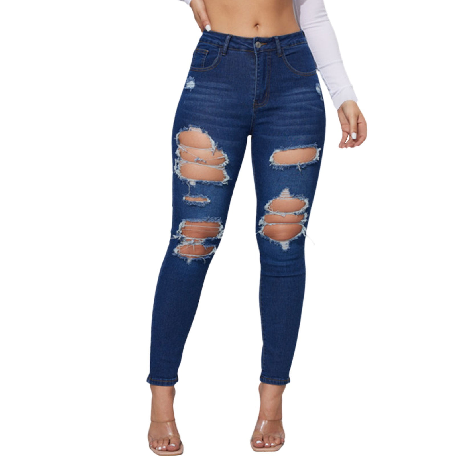 Tight ripped jeans store