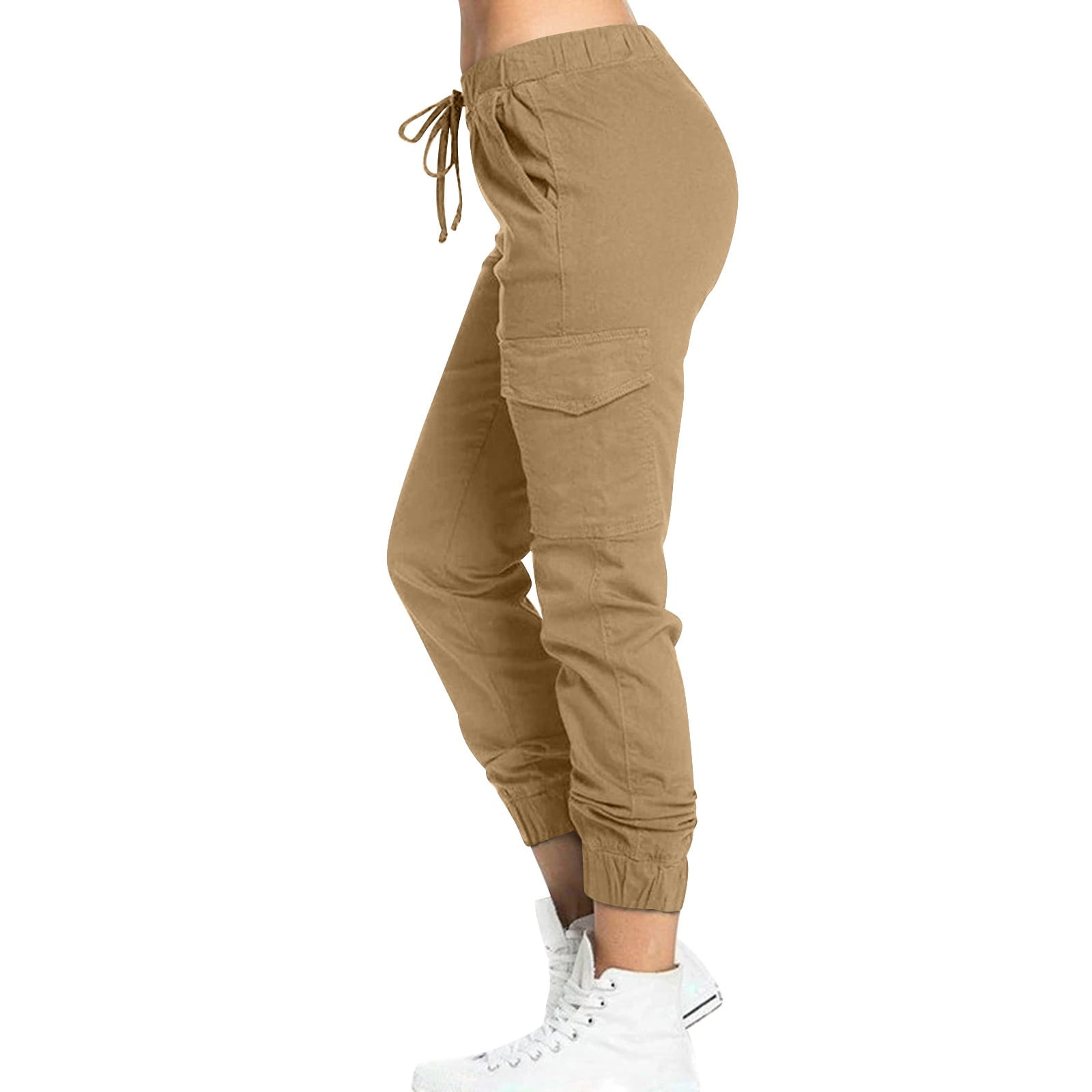 Kopltyrfg Women's Ribbed Jogger Pants - Rib Knit Active Lounge ...