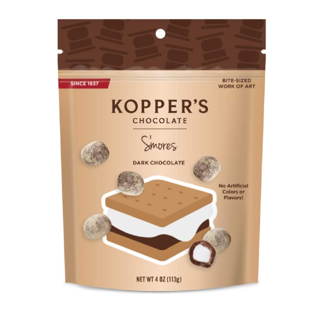 Kopper's Chocolate - Dark Chocolate S'mores - Chocolate Covered ...