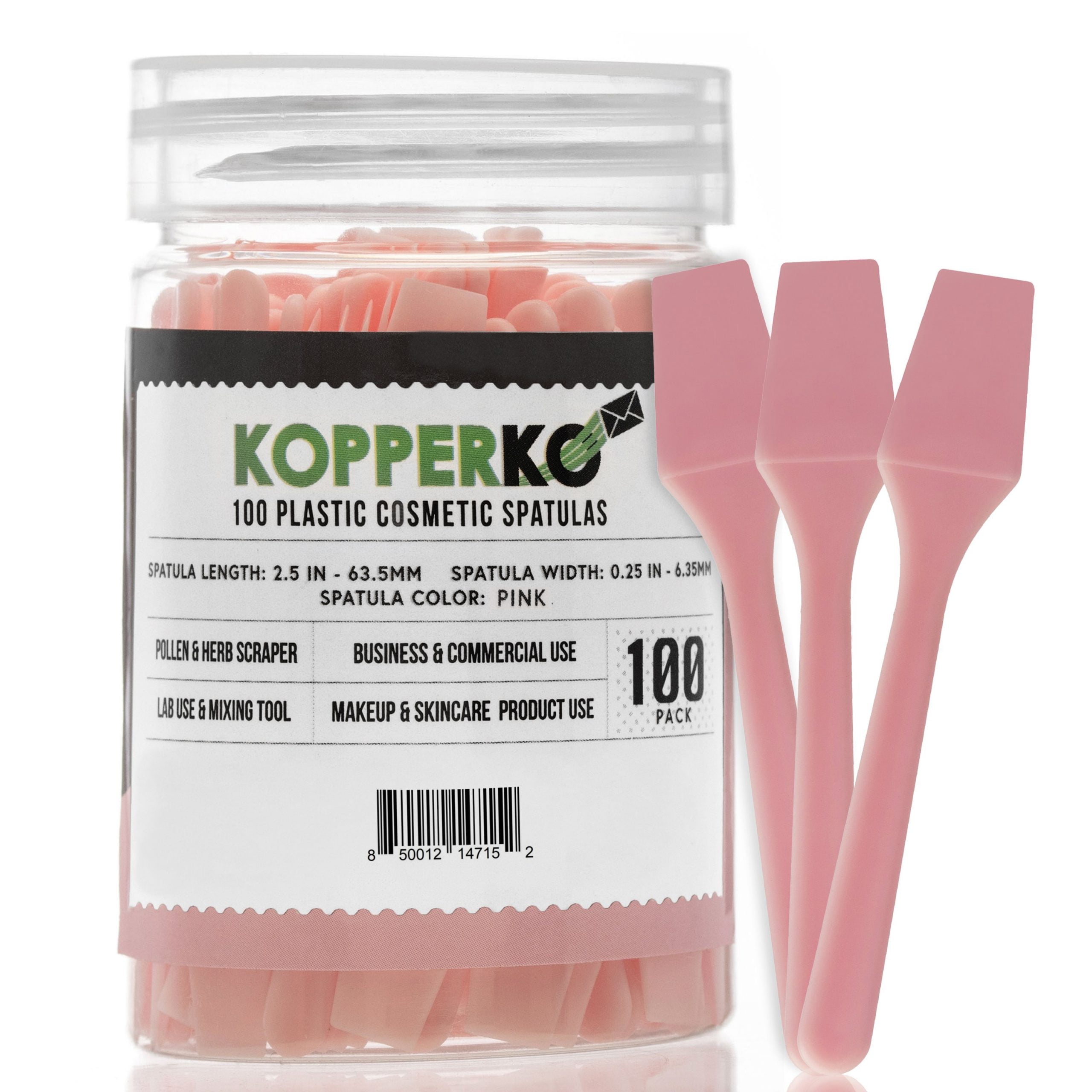 Kopperko 100 Pack 2.5 inch Mini Makeup Spatulas, Plastic Cosmetic ...