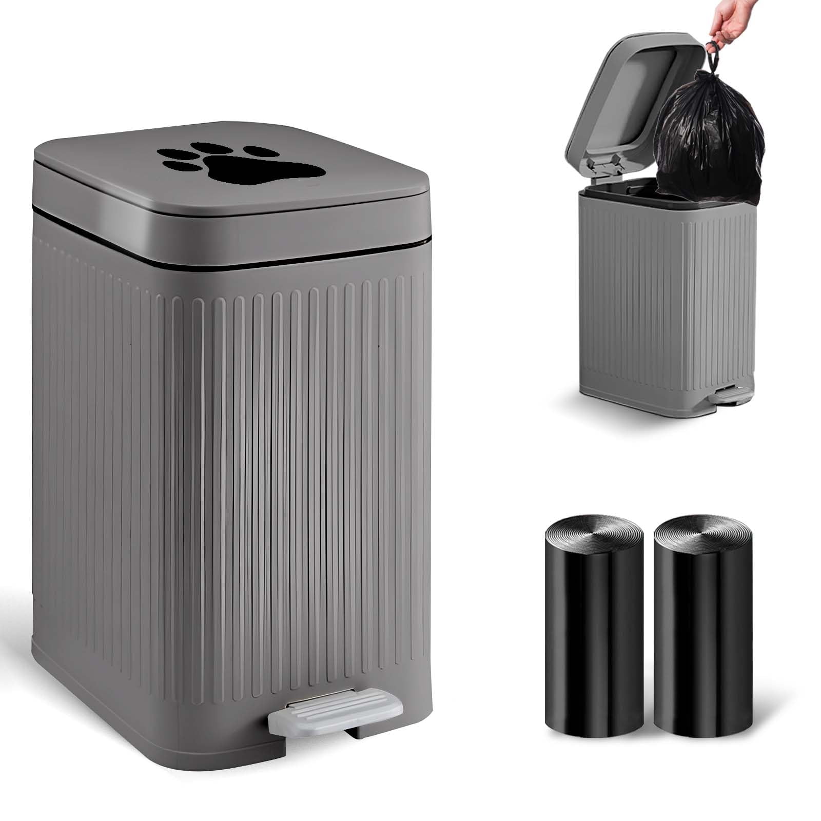 Kopuncare Dog Poop Trash Can Outside, AIS1 5L/1.3 Gal Dog Poop Bucket ...