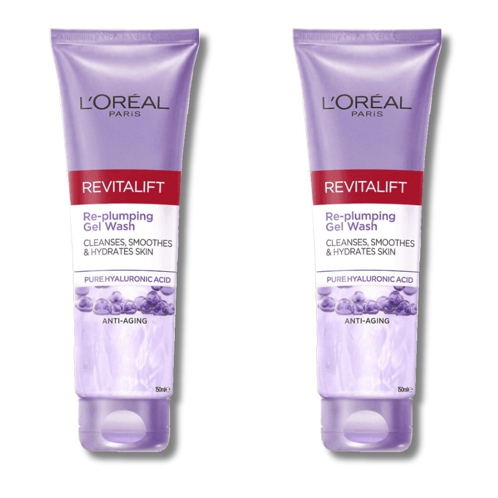Loreal Paris Revitalift Filler Hyaluronic Acid Cleanser 2 Pack ...
