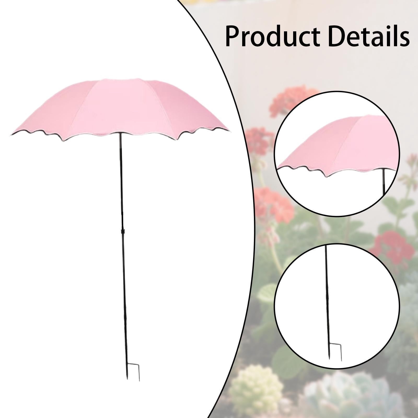 Koranda Outdoor Plant Shade Umbrella with Ground Stake, Sun Protection ...