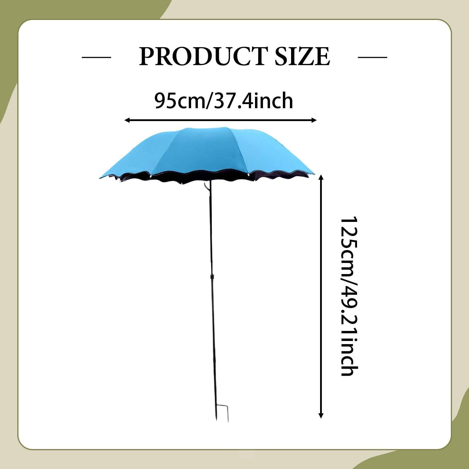 Koranda Outdoor Plant Shade Umbrella with Ground Stake, Sun Protection ...