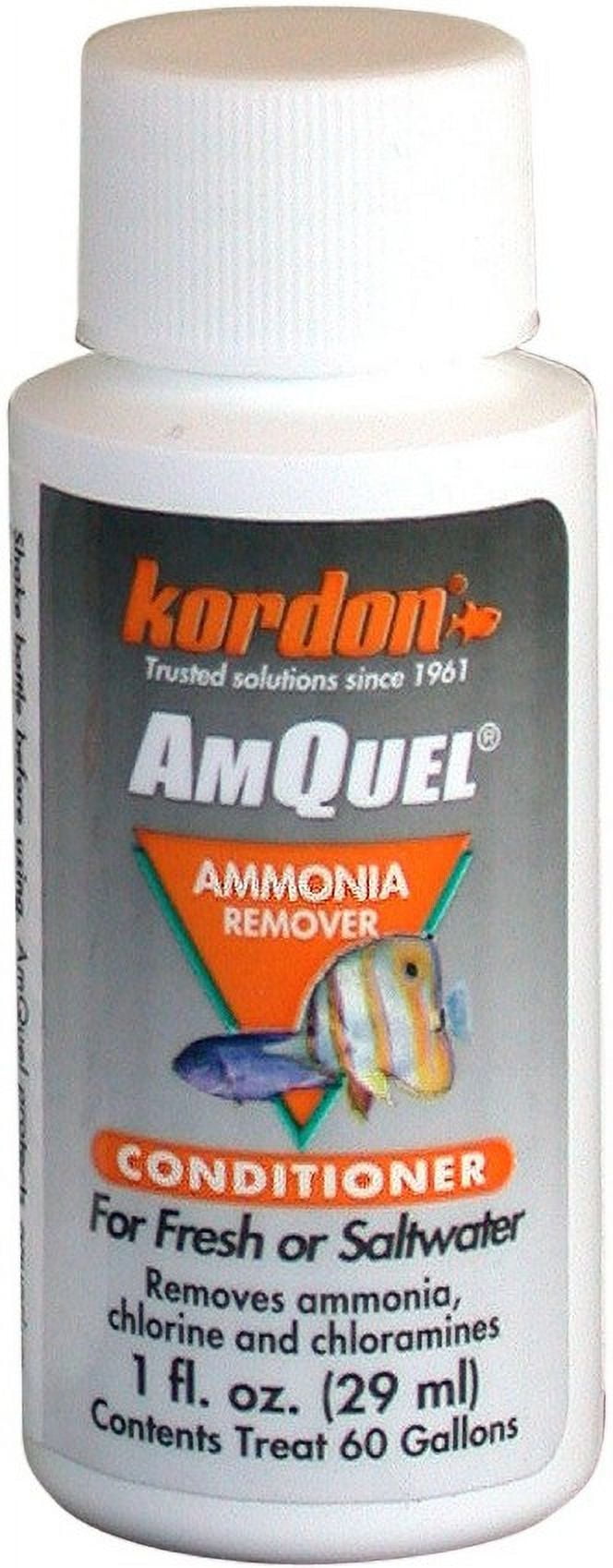 Kordon AmQuel Ammonia Detoxifier for Fresh & Saltwater Fish (1 Oz ...