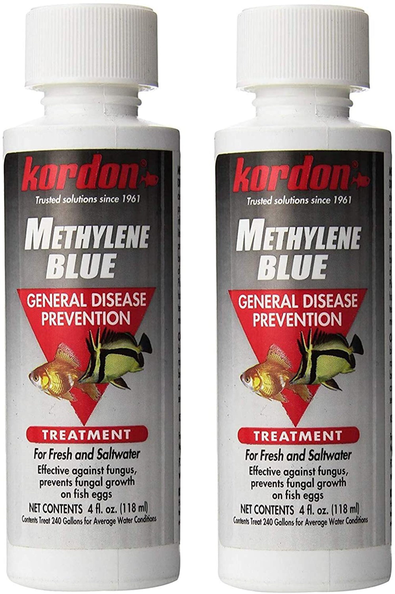 Kordon Methylene Blue Aquarium Fish Medication 4 oz. 2-Pack - Walmart.com