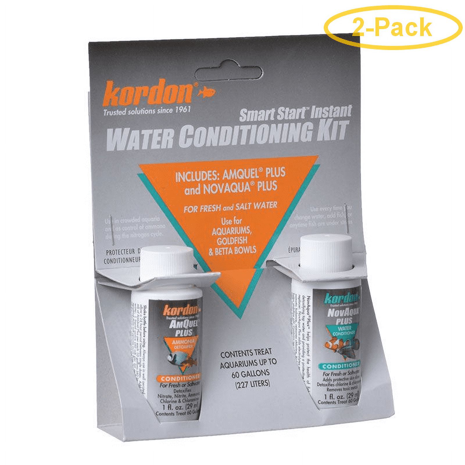 Kordon NovAqua + AmQuel Start Smart Instant Water Conditioning Kit 1 oz ...