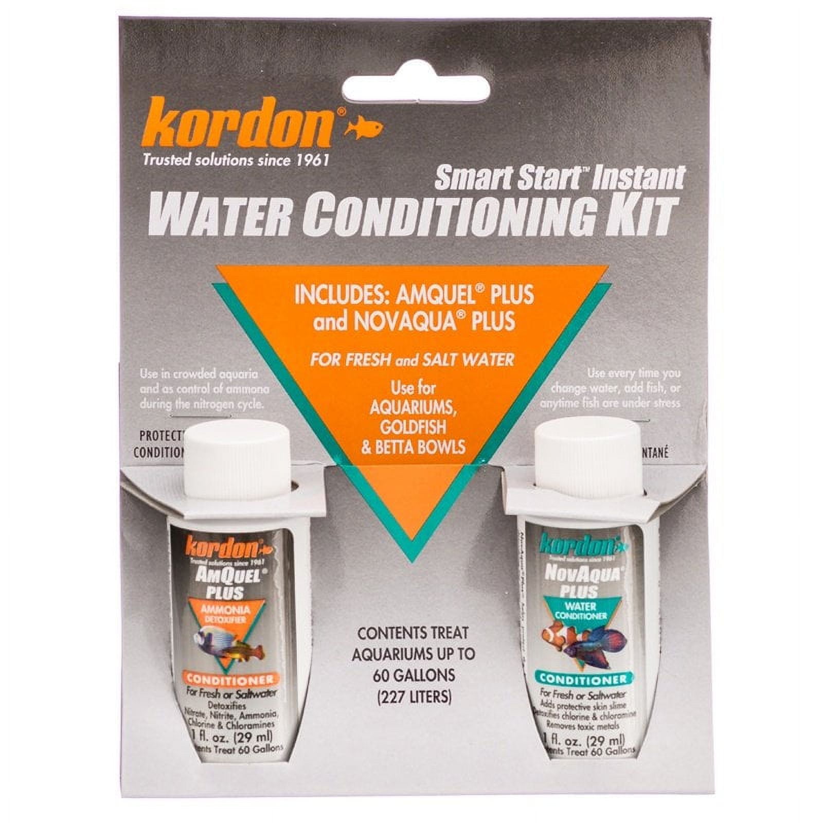 Kordon NovAqua + AmQuel Start Smart Instant Water Conditioning Kit, 1 ...