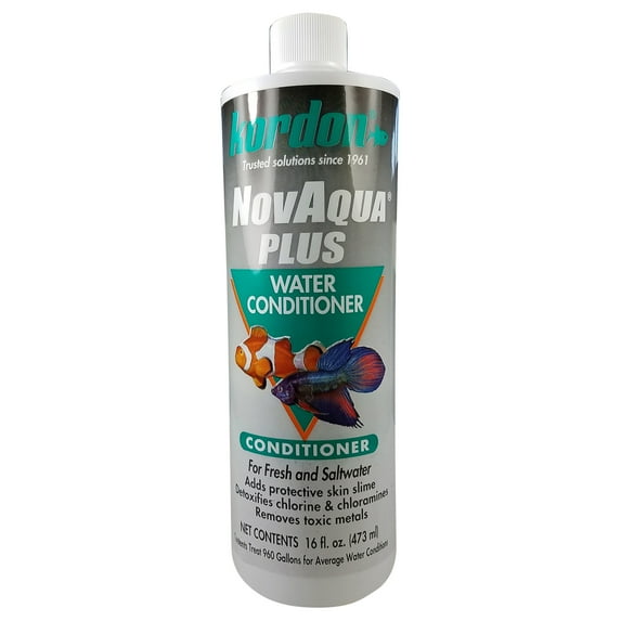Kordon NovAqua Plus Water Conditioner for Fresh and Salt Water, 16 fl ...