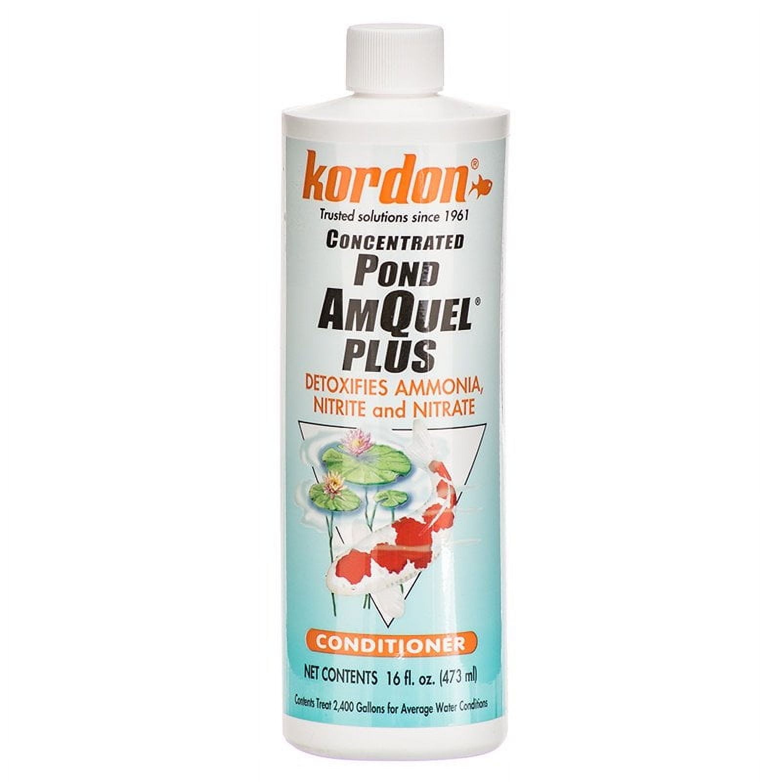 Kordon Pond AmQuel Plus Detoxifies Ammonia Nitrite and Nitrate ...
