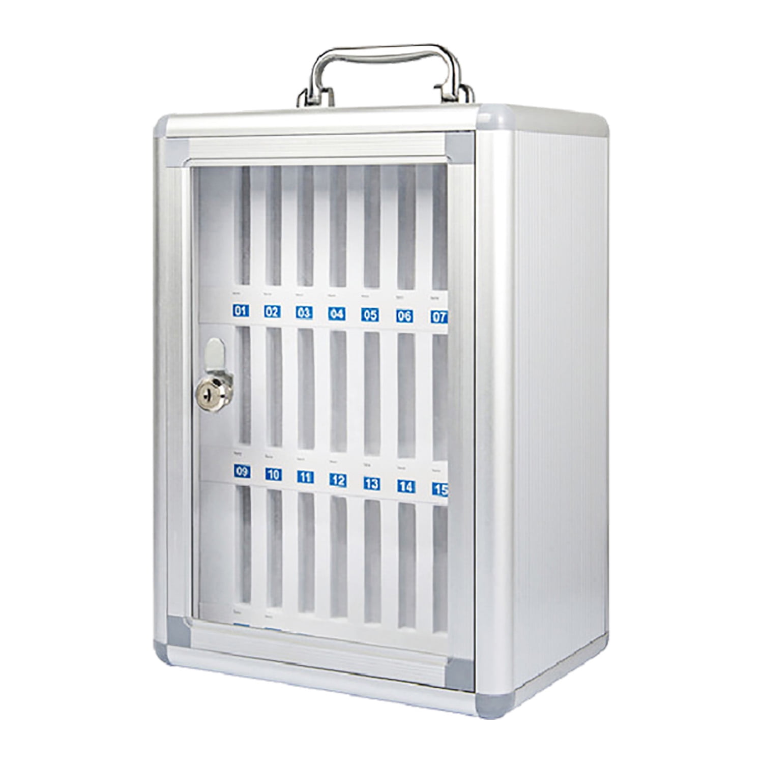 Kore Design Cell Phone Storage Wall Mount Aluminum Lock Box, 24-Slot ...