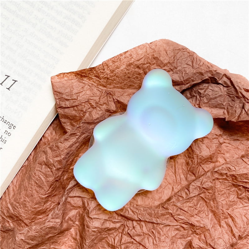 Korea Aurora Laser Bear Cell Phone Holder Grip Tok Bracket for iPhone 13 Fold Griptok Foldable ...