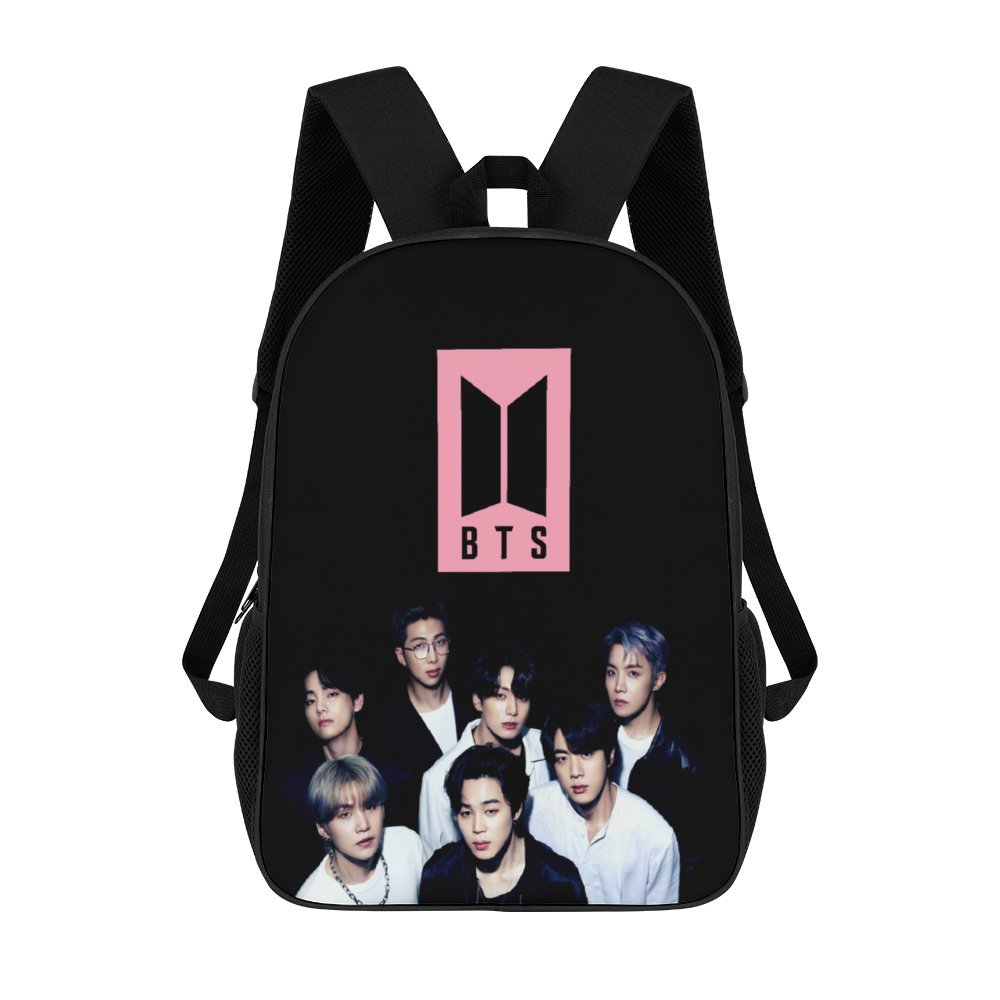 Korea BTS Unisex, Leisure Backpack for Adults ,17 Inch Backpack, Large ...