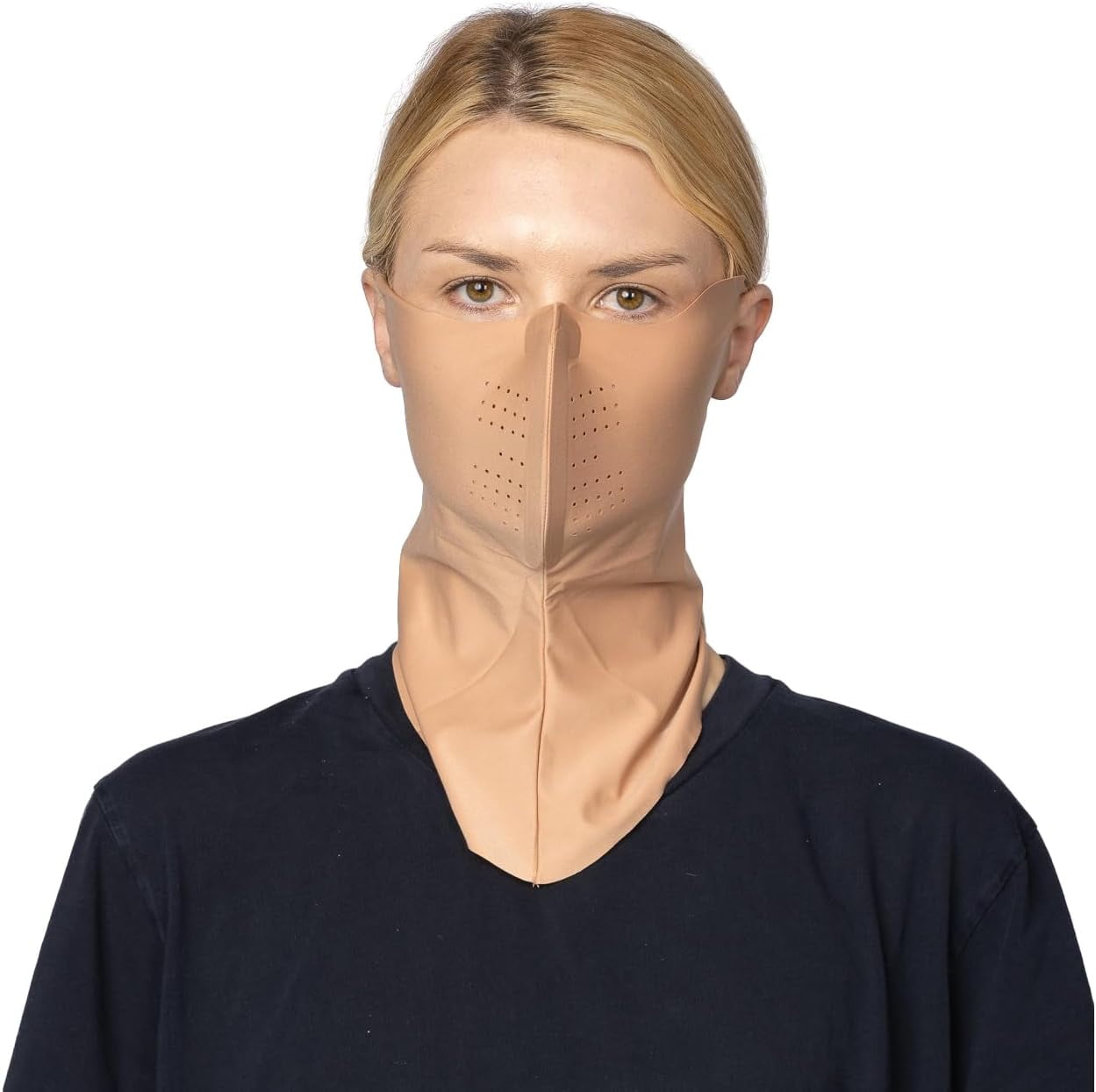 Korea Cooling UPF 50+ UV Sun Protection Face Mask with Neck Coverage ...