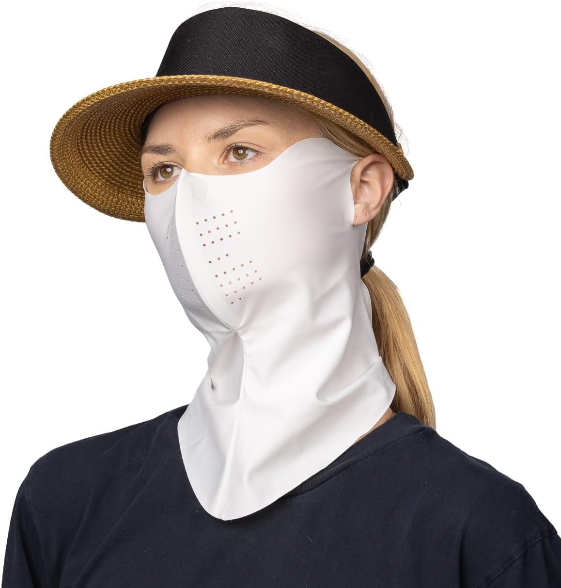 Korea Cooling UPF 50+ UV Sun Protection Face Mask with Neck Coverage ...