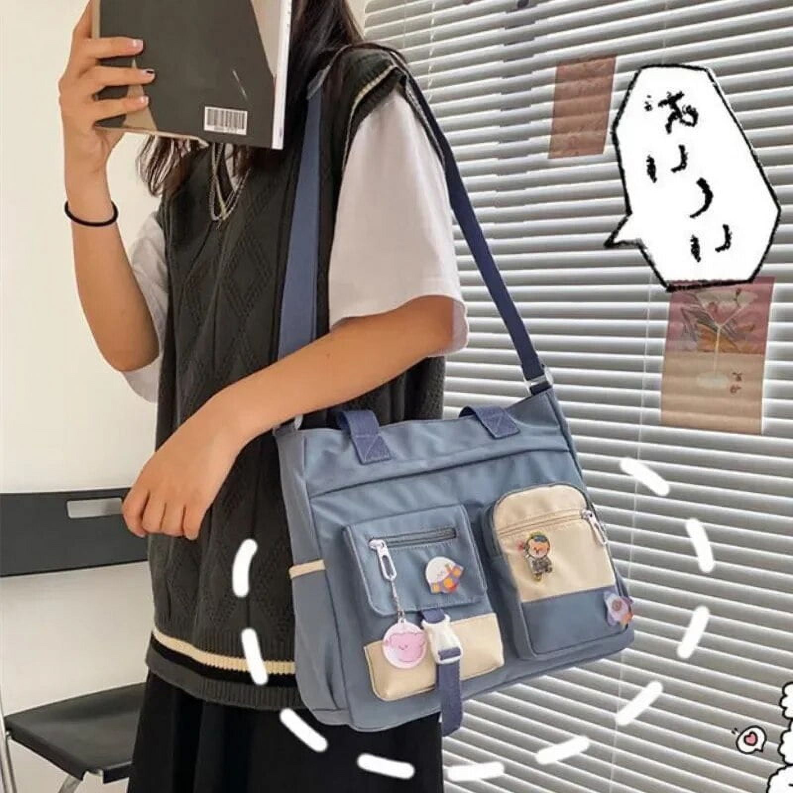 Korea High School Girls JK Bag Transparent Handbags Book Bag Satchels ...