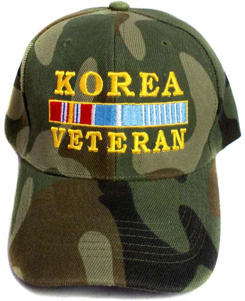 Korea Veteran Military Baseball Caps Embroidered - Green Camo Color ...