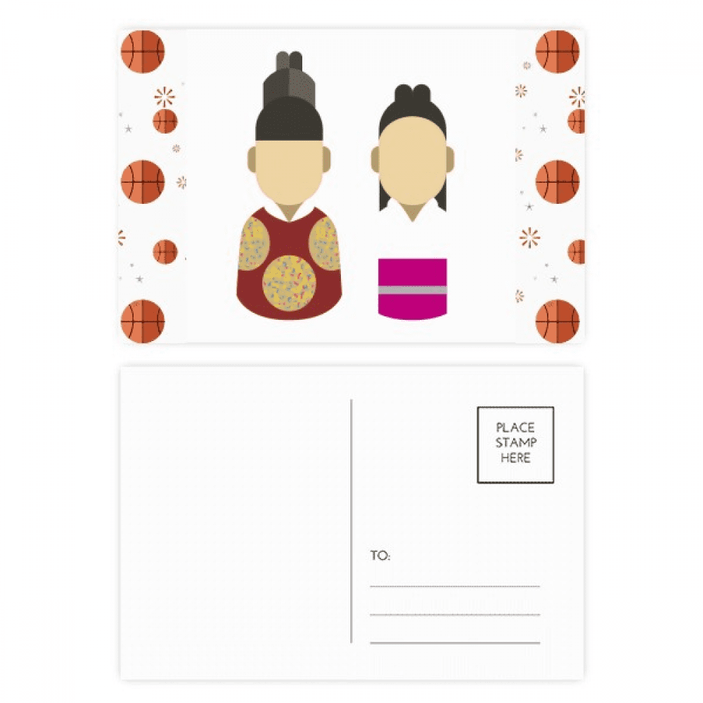 Korea traditional prince and princess Basketball Postcard Set Thanks ...