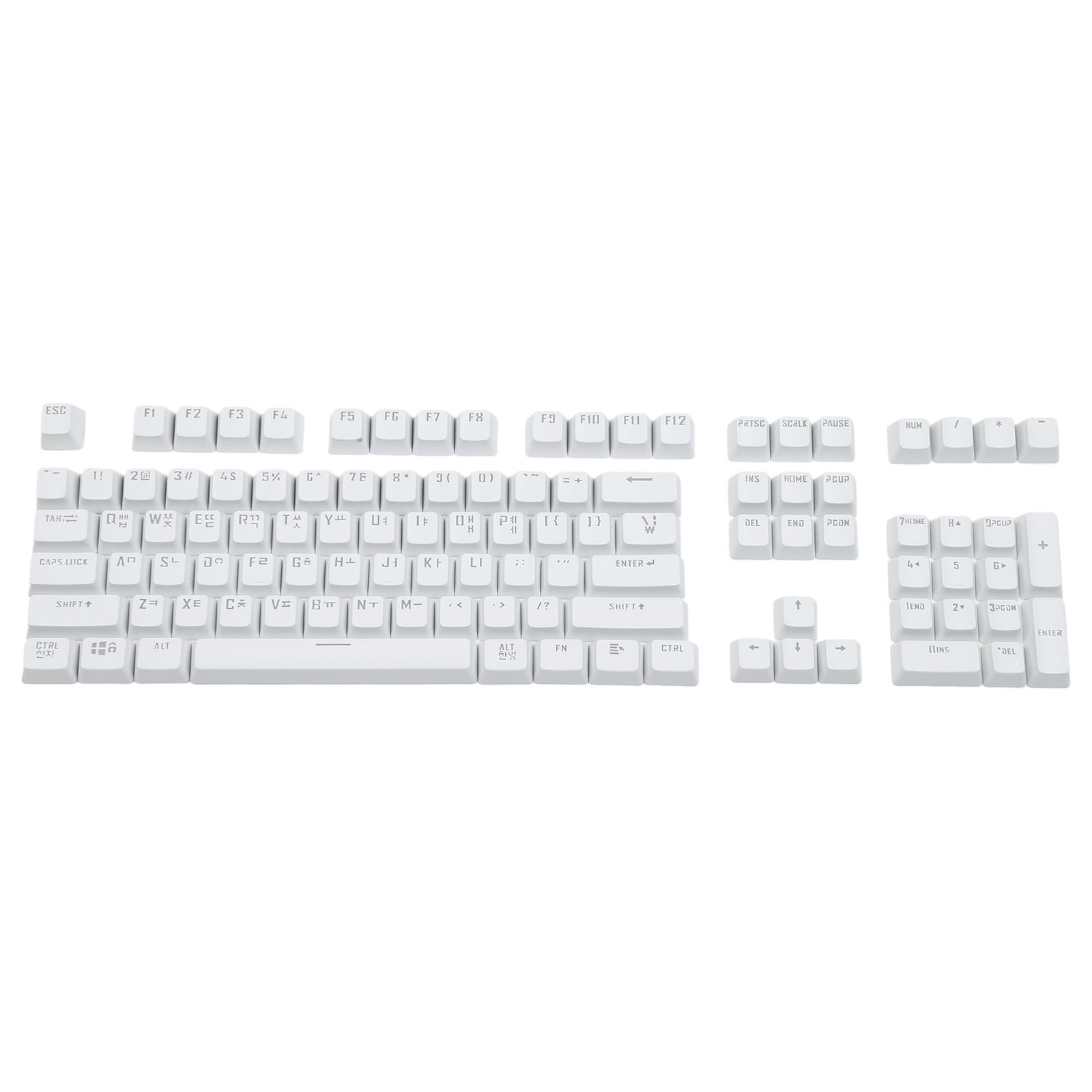 Korean 104Keycap Set for 61 64 68 75 98 104 /108 Mechanical Keyboards ...