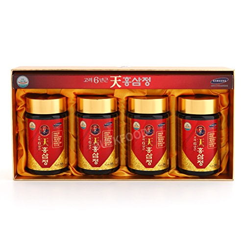 Korean 6years Root Red Ginseng Gold Extract 240g 8 5oz X 4ea Saponin