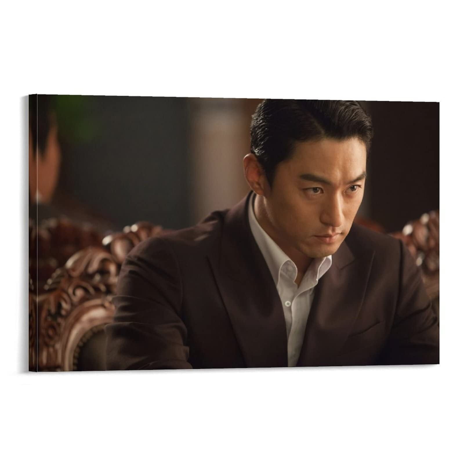 Korean Actor Ju Jin-Mo Canvas Poster Wall Art Decor Print Picture Paintings for Living Room ...