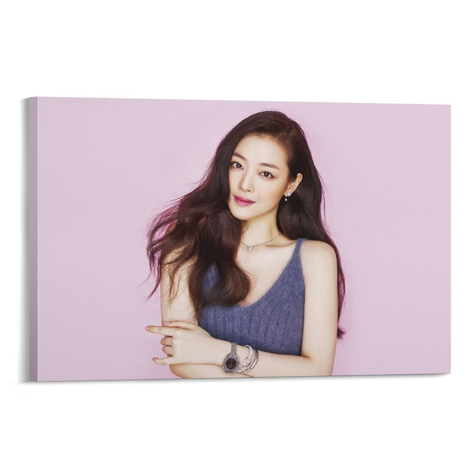 Korean Actress Choi Jin-Ri Canvas Posters Wall Art Bedroom Office Room ...