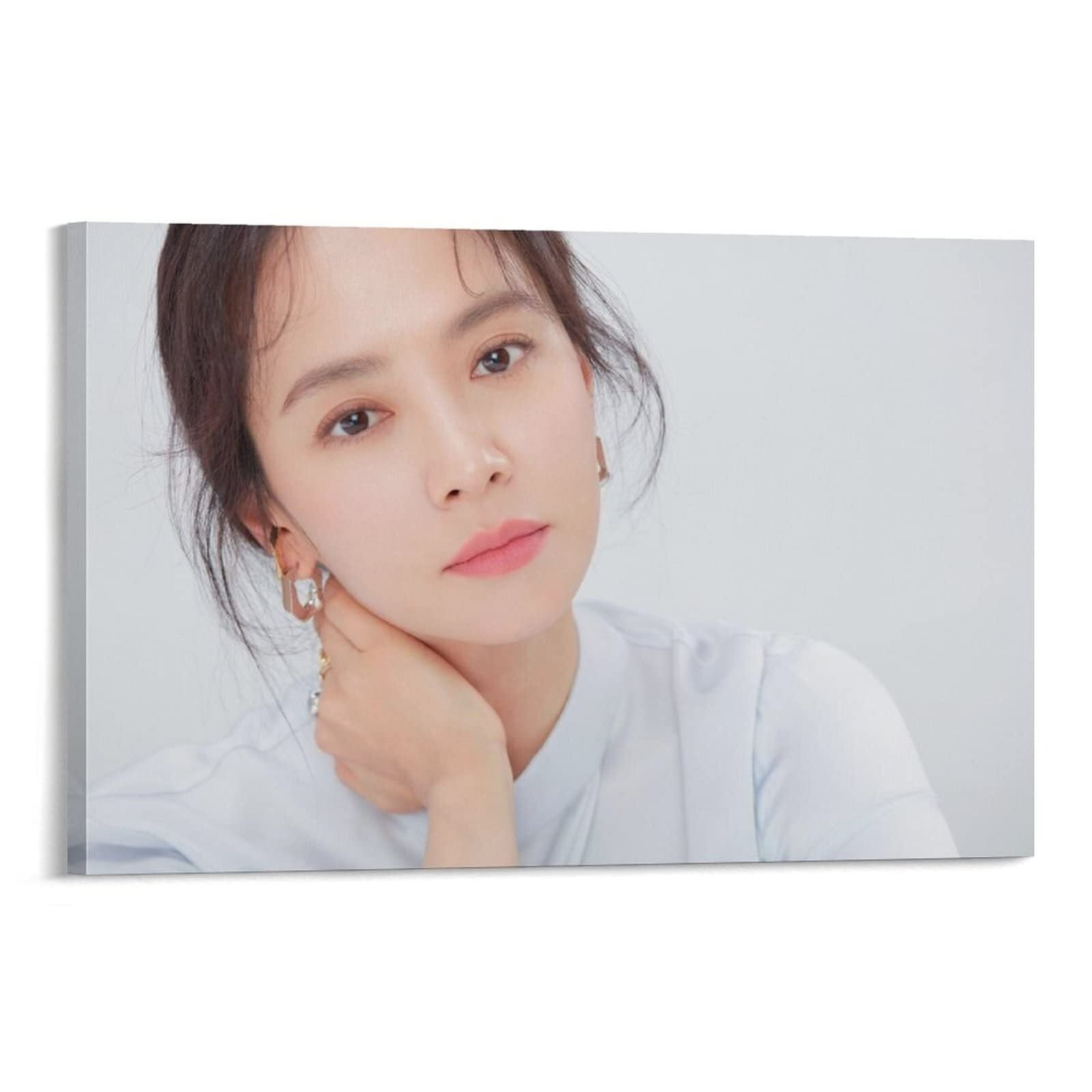 Korean Actress Song Ji Hyo Canvas Poster Bedroom Decor Sports Landscape ...