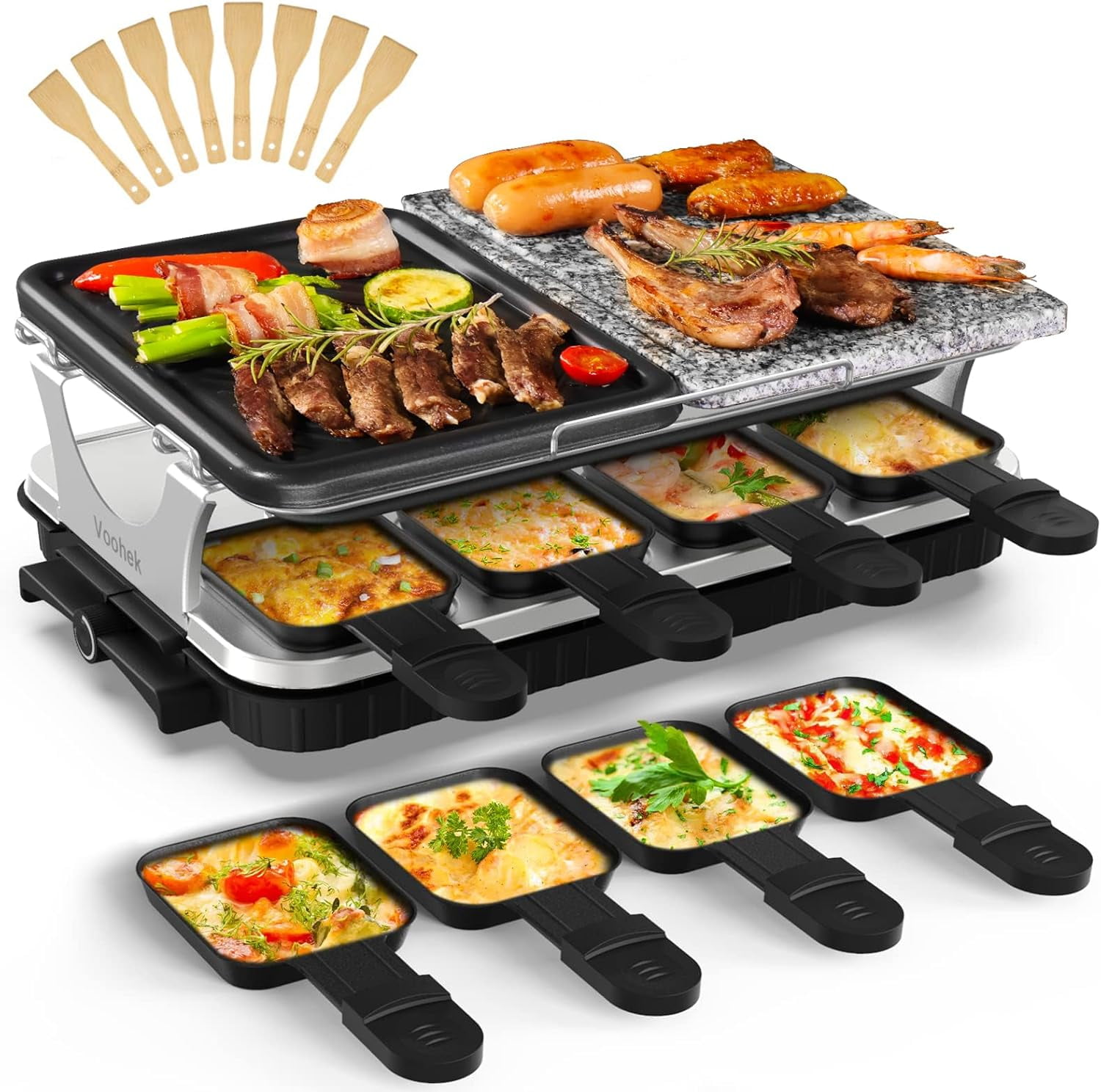 Korean BBQ Grill Raclette Grill Indoor Grills Electric Smokeless ...