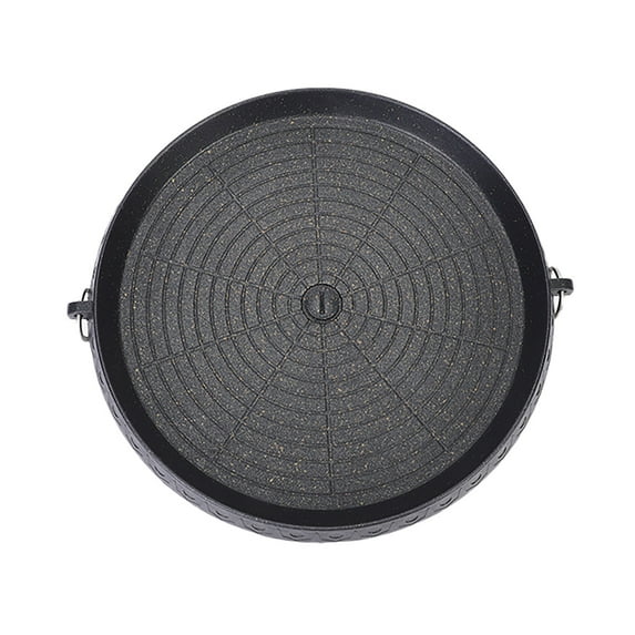 Korean Bbq Grill Pan for Gas Stove 12.6 Inch, Non Stick Bulgogi Camping ...