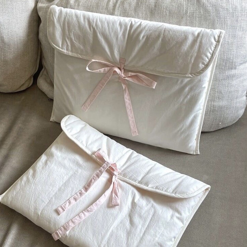 Korean Bow Knot Computer Bag Black Pink Bow Tablets Computer Storage ...