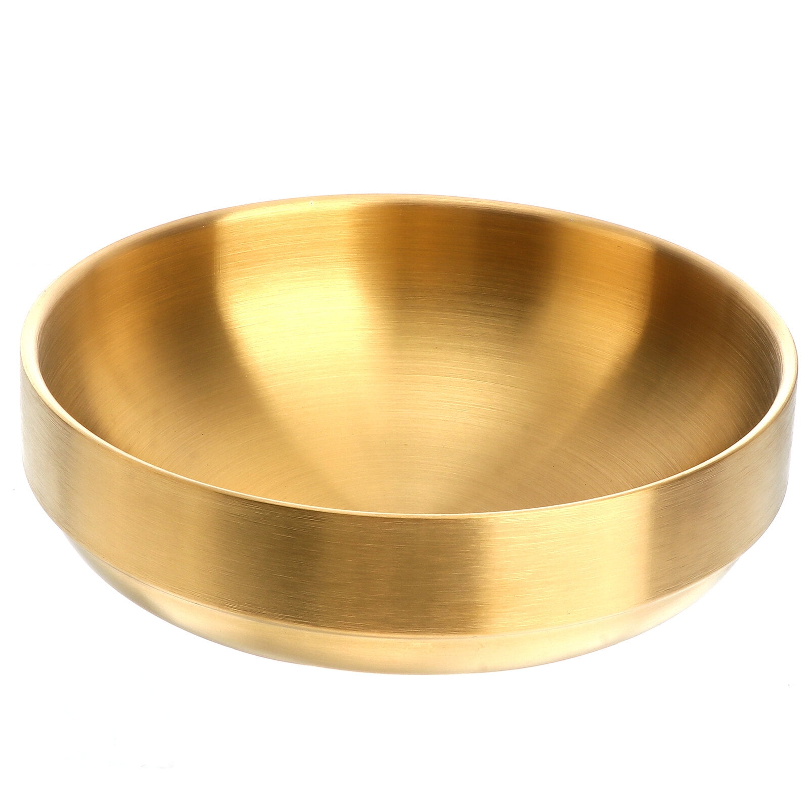 Korean Bowl Stainless Steel Double Wall Golden Dessert Serving Bowl ...