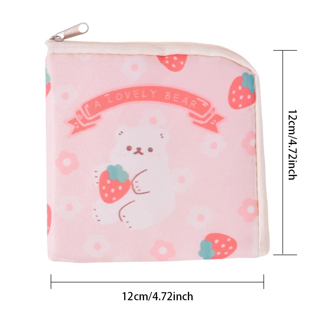 Korean Cute Bear Large Capacity Sanitary Napkin Storage Bags Girls ...