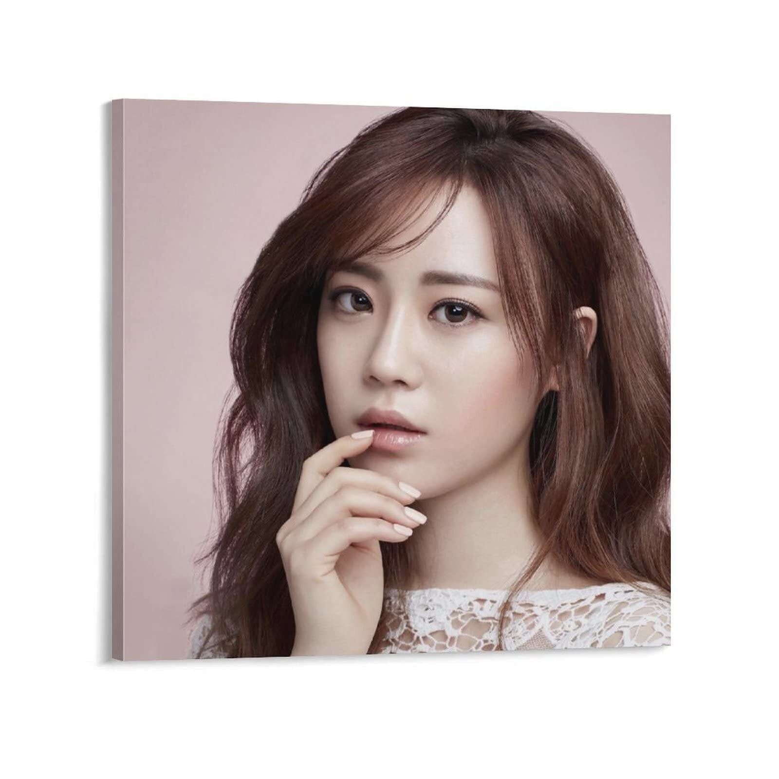 Korean Famous Beauty Singer Baek Ji-Young Canvas Wall Art Print Poster ...