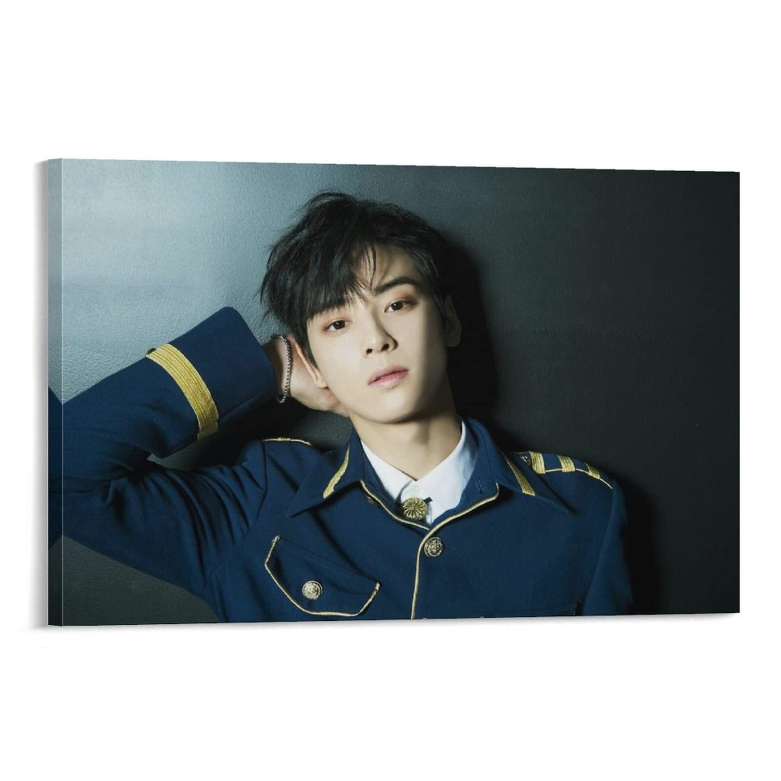 Korean Famous Singer Cha Eun Woo Canvas Wall Art Poster And Print ...
