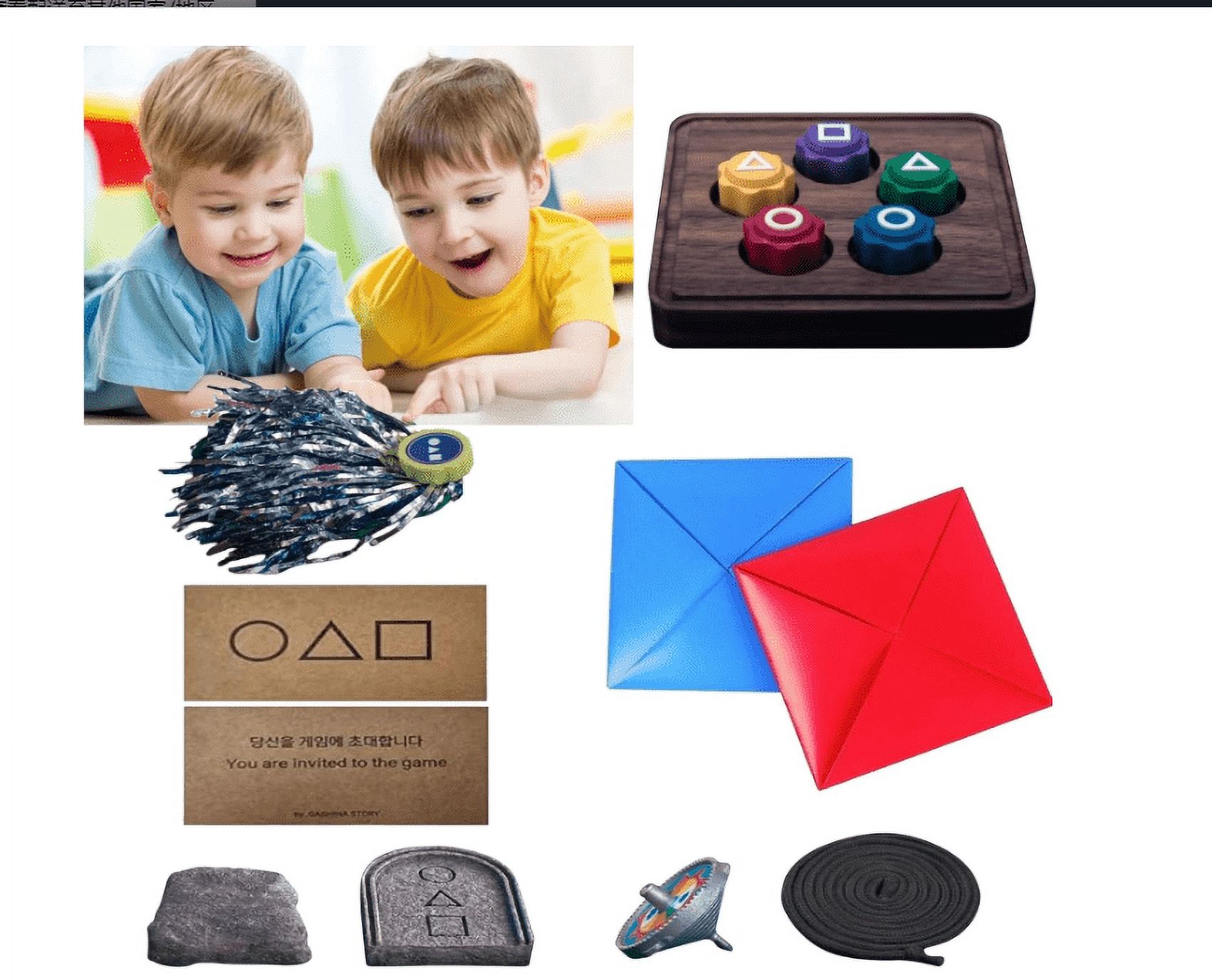 Korean Folk Game Assortment, Gonggi, Jebi chagi, Biseokchigi, Paeng-y ...