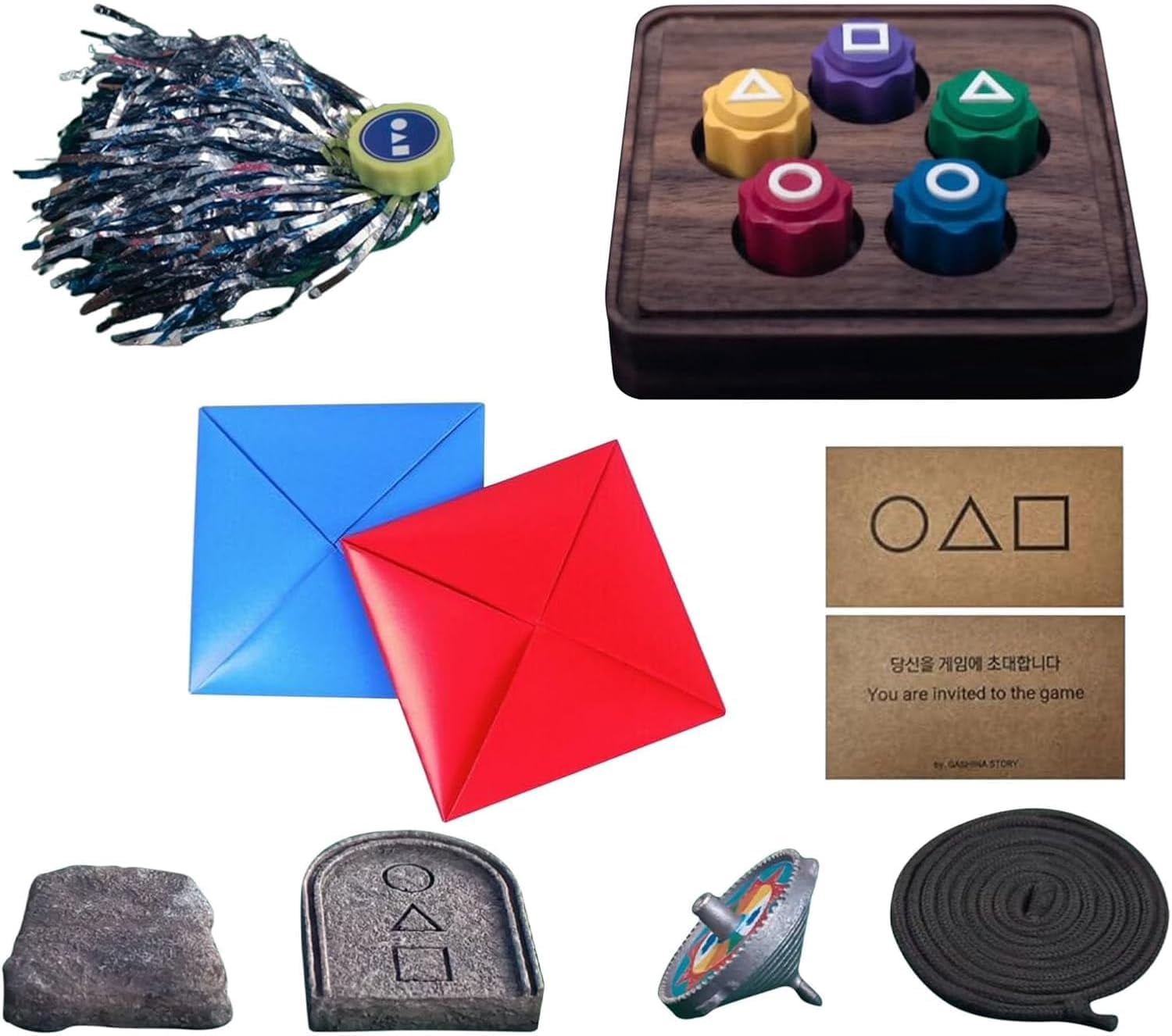 Korean Folk Game Sets (Korean Traditional Play Game)- Gong-gi, Jebi ...
