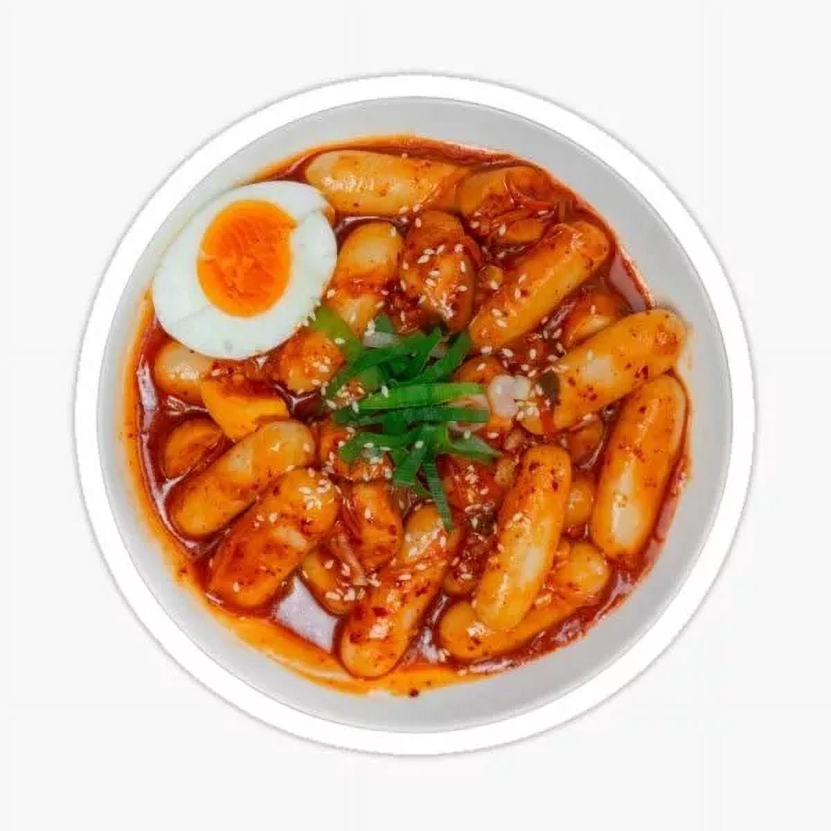 Korean Food Tteokbokki Spicy Rice Cake Snack Street Foods Sticker Phone ...