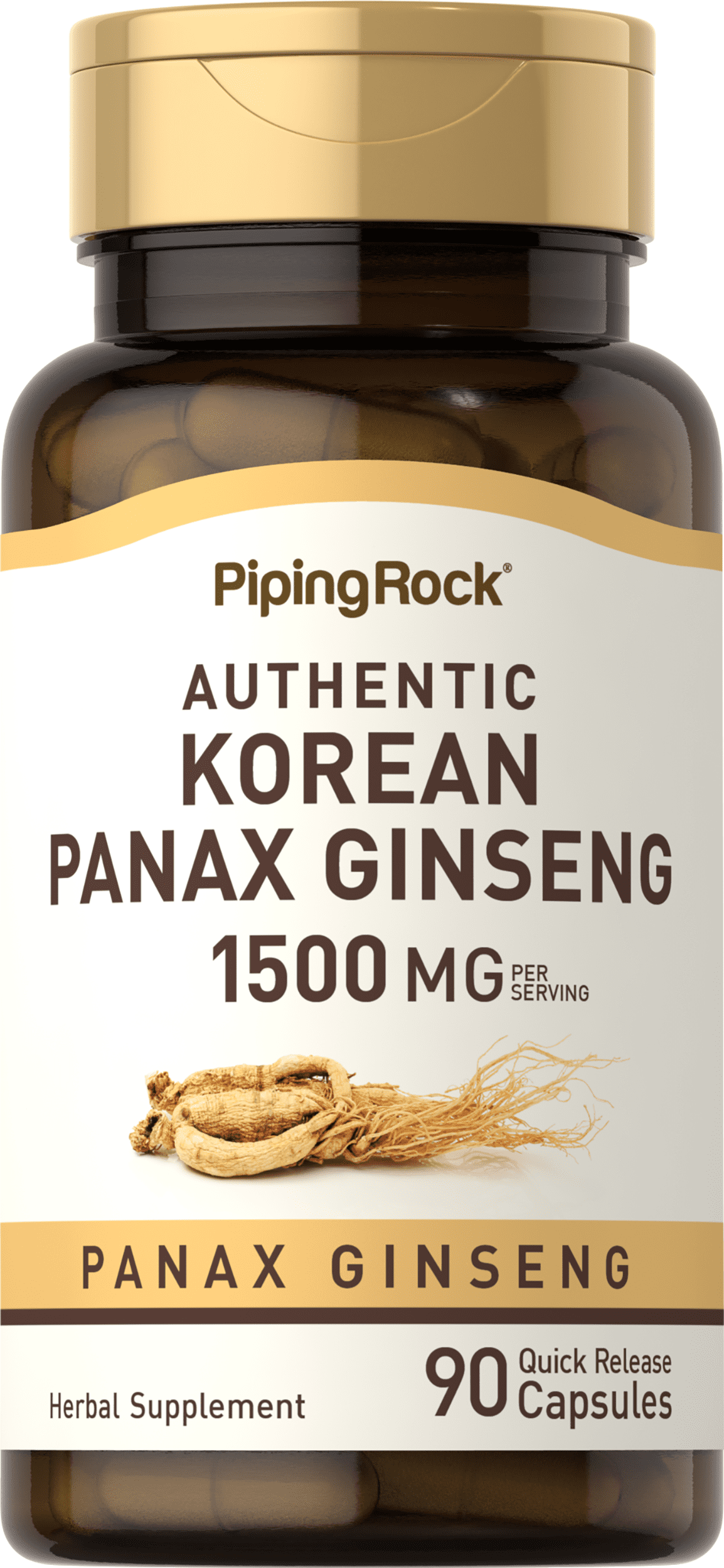 Korean Ginseng Capsules 500mg | 90 Count | Panax Ginseng Root Extract ...